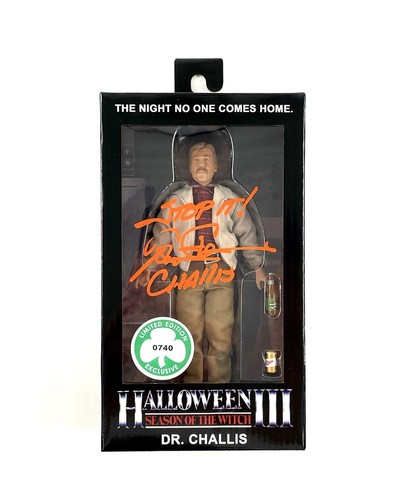 Tom Atkins Signed NECA Halloween III Dr. Challis Action Figure H45 ...