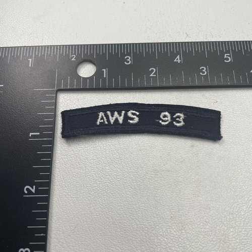 AWS 93 Navy Tab Patch (Rocker, UIM) 05Z9 | eBay