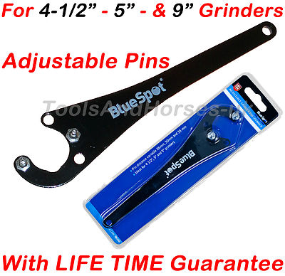 Adjustable Angle Grinder 2 Pin Spanner Key For 4-1/2" - 5" - 9" Angle ...