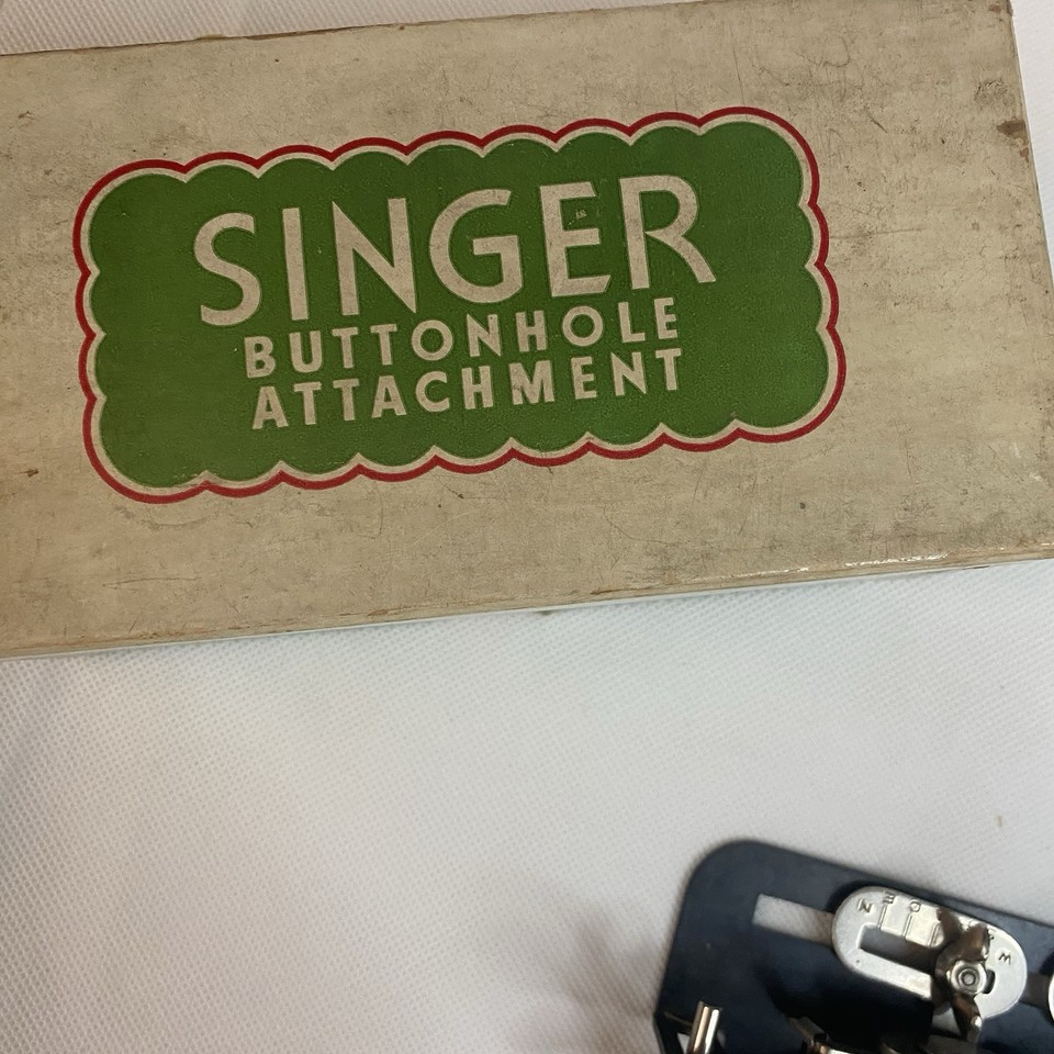 Vintage Singer Button Hole Attachment 1940's #121795 Box & Instruction ...