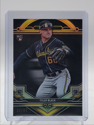 TYLER BLACK 2024 TOPPS TRIPLE THREADS ROOKIE ONYX BREWERS RC /50 Q2796 ...