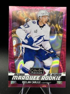 2024-25 O-Pee-Chee Platinum Declan Carlile Pink Magma Marquee Rookie ...