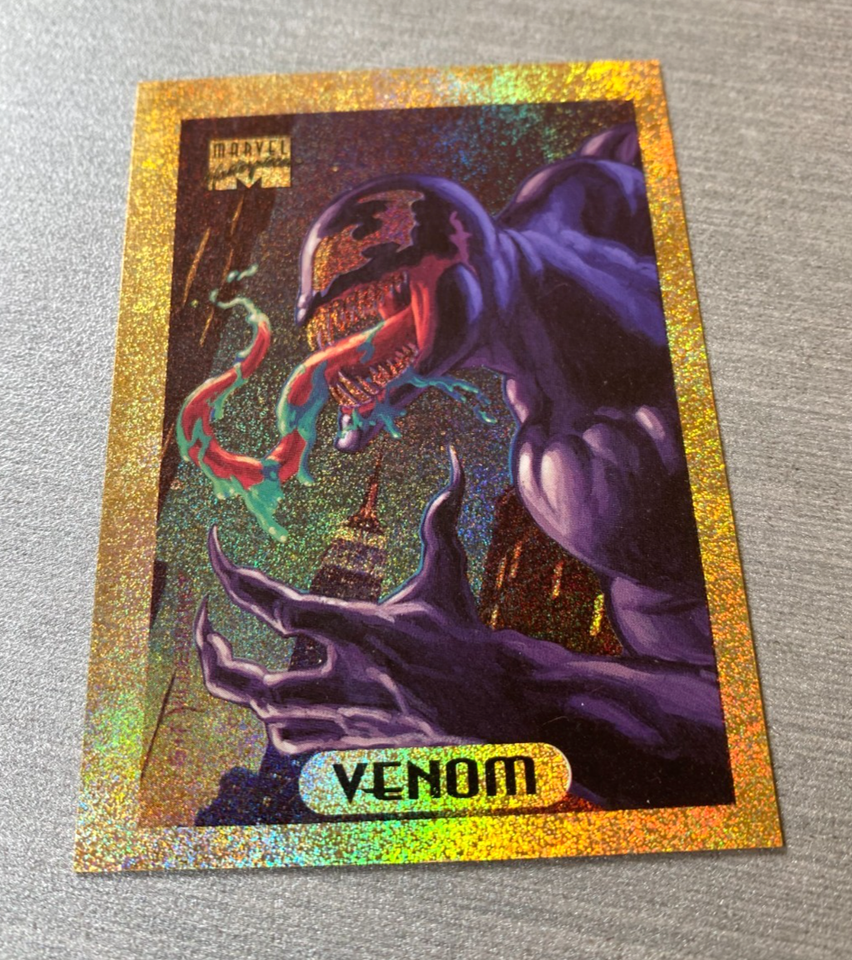 Venom GOLD HOLOFOIL 1994 Marvel Masterpieces # 9 of 10 VINTAGE Limited ...