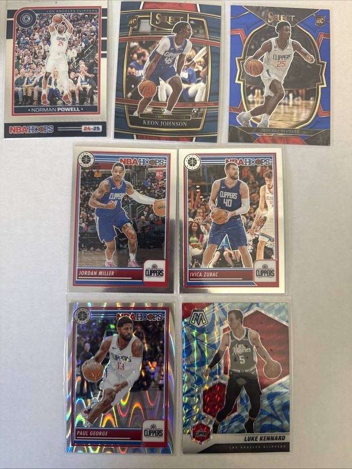 26 LA Clippers Lot Paul George Kawhi Leonard Westbrook Harden Rookies ...