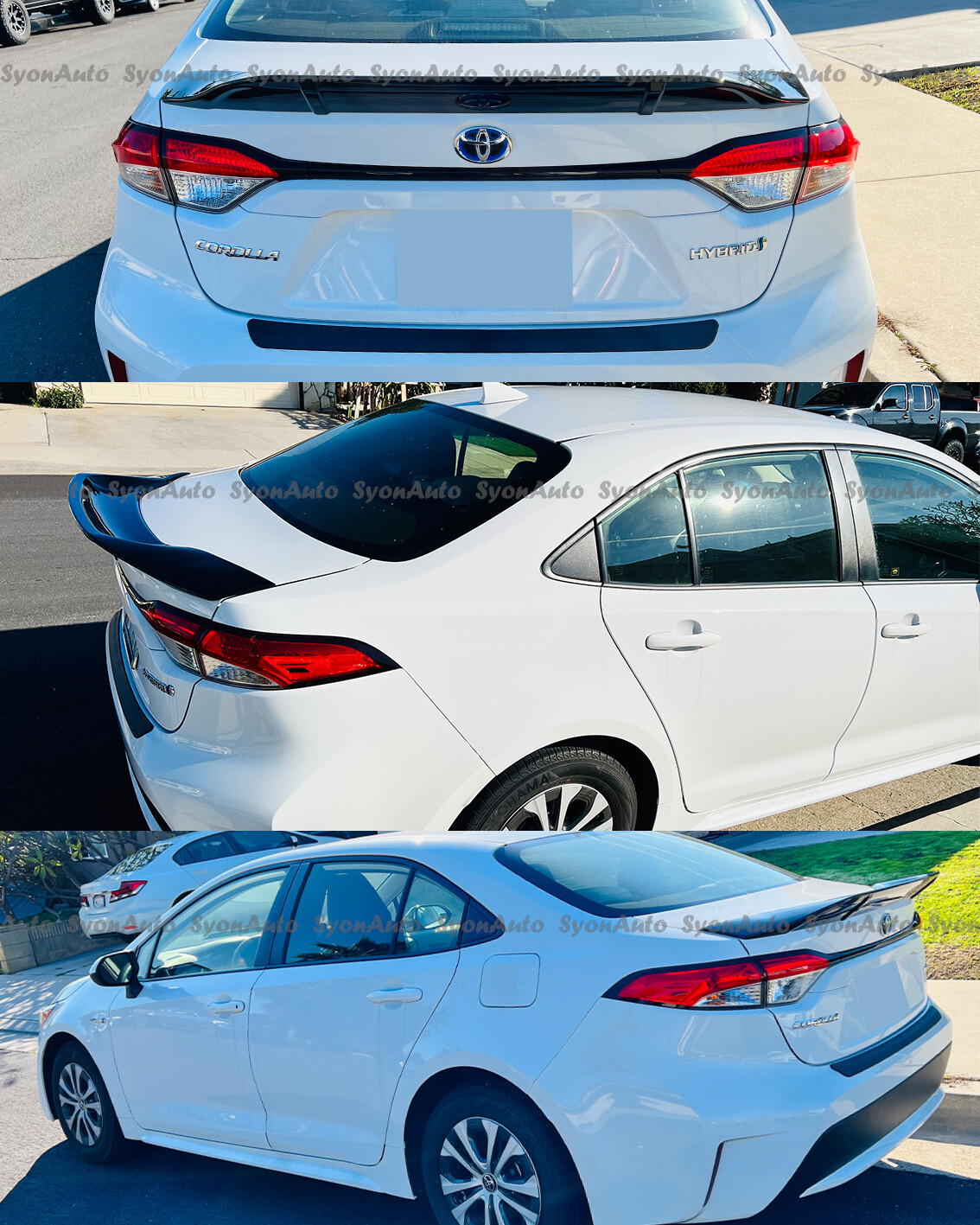 FOR 2020-2026 TOYOTA COROLLA SEDAN GLOSS BLACK HIGHKICK STYLE TRUNK ...