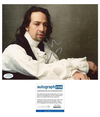 Lin-Manuel Miranda "Hamilton" AUTOGRAPH Signed 'Alexander' 8x10 Photo ...
