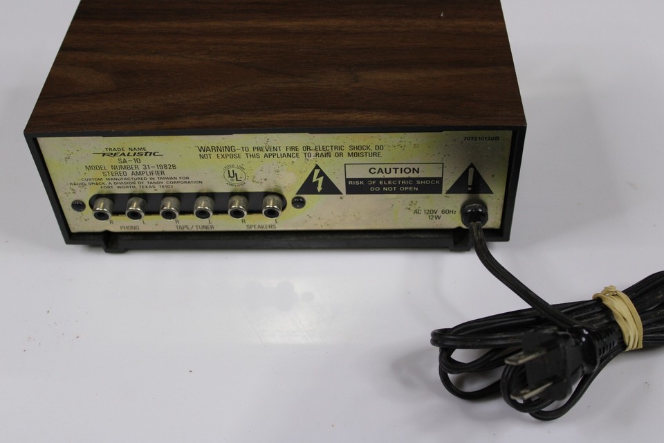 VINTAGE Realistic SA-10 Model 31-1982B Stereo Amplifier | eBay