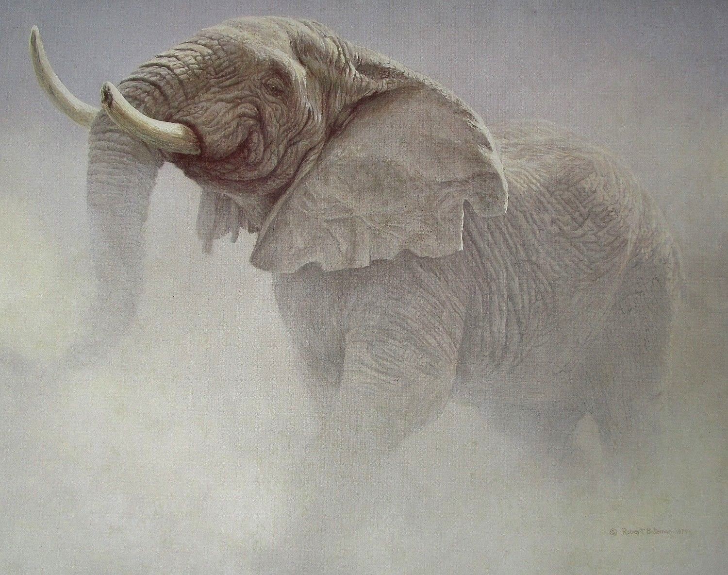 Vintage Art 2 for 1 Robert Bateman Stream 1968 Bank Bluffing Bull 1979 ...