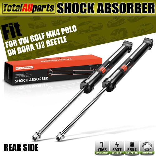 2x Rear Shock Absorbers for VW Polo 9N 6R1 6C1 Golf MKIV 1J1 Bora 1J2 ...
