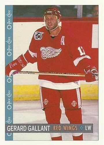 #163 Gerard Gallant - Detroit Red Wings - 1992-93 O-Pee-Chee Hockey | eBay
