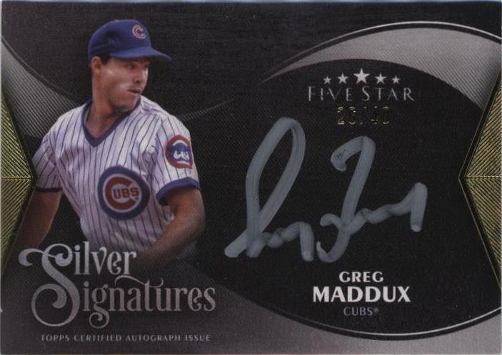 2024 Topps Five Star - Silver Signatures Greg Maddux #SS-GM /40 (AU ...