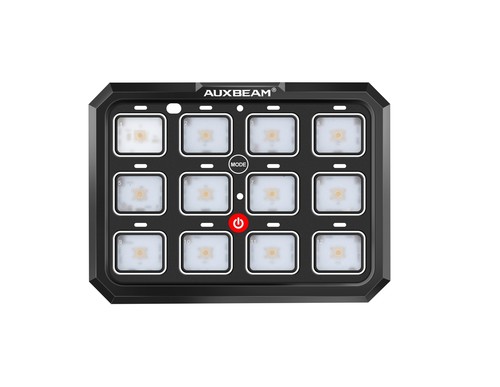 AUXBEAM 12 Gang RGB Switch Panel LED Light Bar bluetooth APP & Remote ...