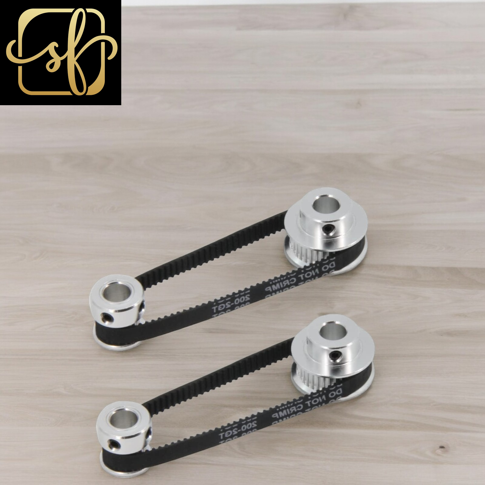 2PCS Set GT2 Synchronous Wheel 20&36 Teeth 5Mm Bore Aluminum Timing ...