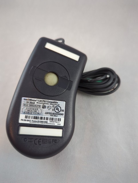 Dell / Microsoft IntelliMouse 3 Button Scroll Ps2 Ball Mouse X06-08477 ...