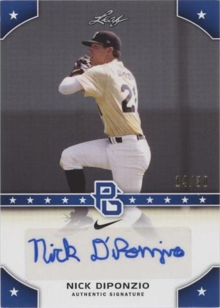 2015 Leaf Perfect Game National Showcase - Autographs Blue #PG-ND1 Nick ...