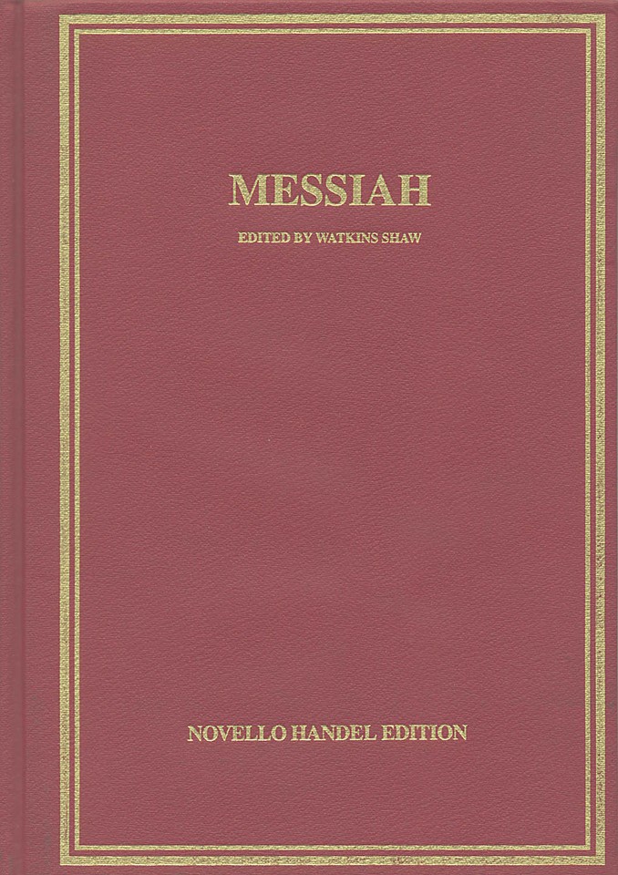 Handel Messiah Vocal Score SATB Choral & Piano Sheet Music Novello Ed ...