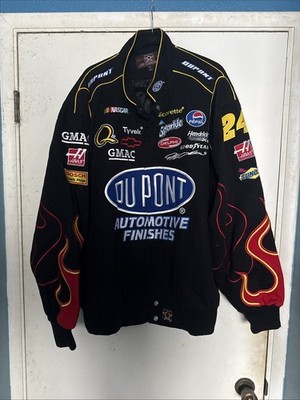 VTG Rare Jeff Gordon Black Dupont #24 Nascar Racing Jacket JH Design ...