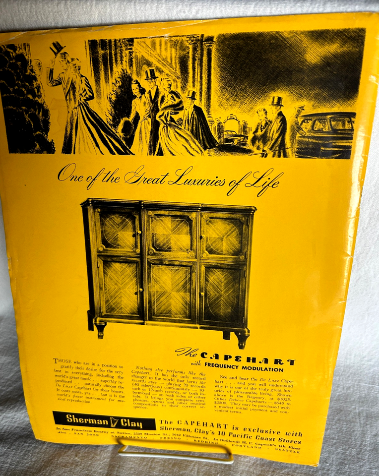Vintage 1941 Los Angeles Civic light opera assoviation. "The Chocolate ...
