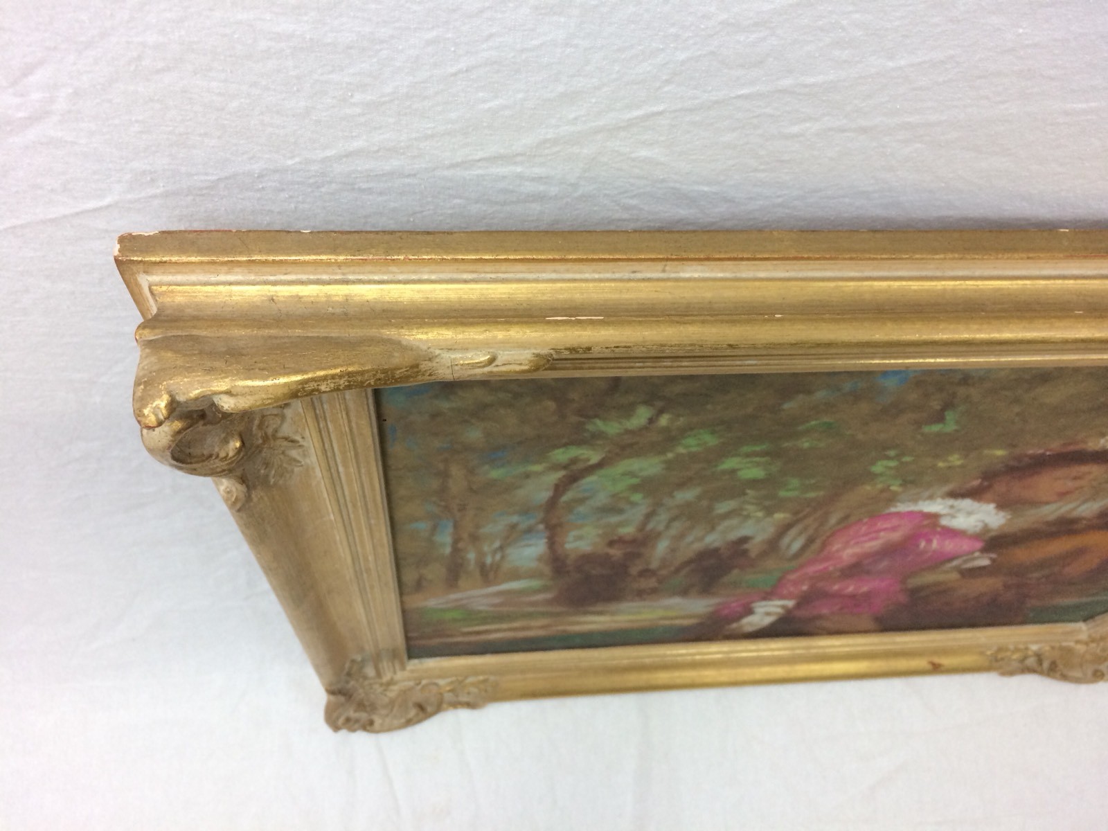 Antique Vintage Victorian Ladies Oil? Painting Julius A Pas Studio ...