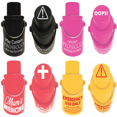 Prosecco Wine Bottle Stopper Sparkling Fizz Saver Preserver Stocking ...