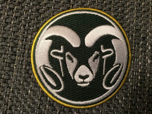 CSU COLORADO STATE RAMS VINTAGE EMBROIDERED IRON ON PATCH 2.75” X 2.75 ...