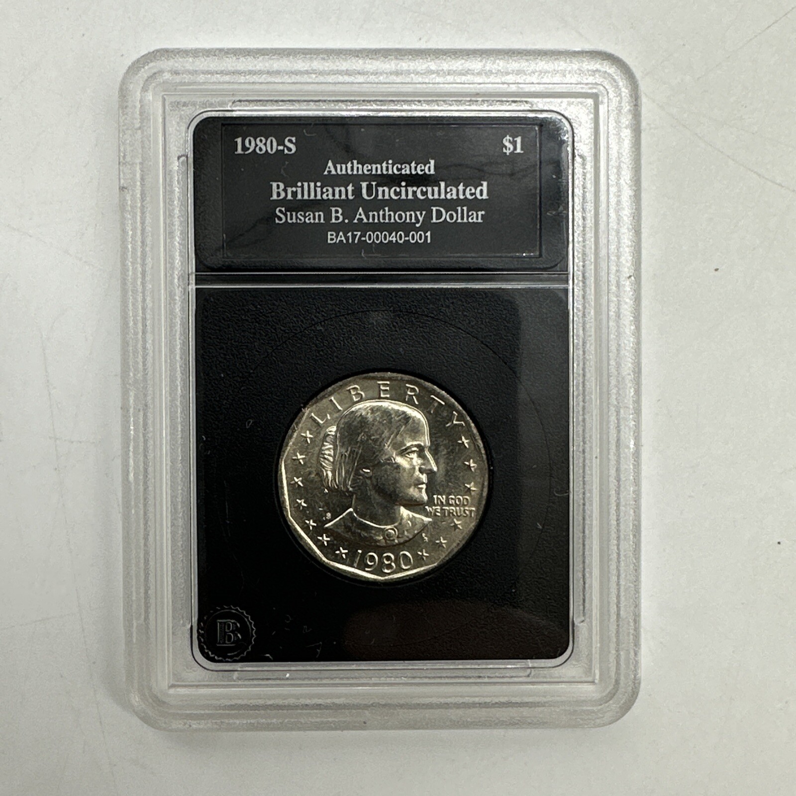 1980-S Susan B Anthony Dollar Authenticated Uncirculated, Sealed BA17 ...
