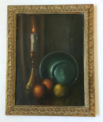 Hofer - German Still Life on Canvas Gold Frame Signed | eBay