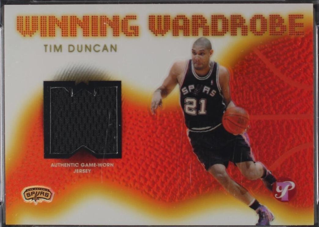 2004-05 Topps Pristine - Winning Wardrobe Tim Duncan #WW-TD Refractor ...