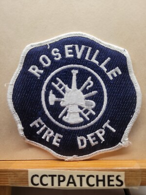 ROSEVILLE, MICHIGAN FIRE DEPARTMENT BLUE/WHITE PATCH MI | eBay