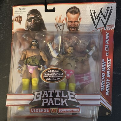 Mattel WWE Battle Pack CM Punk/Macho Man Randy Savage Sealed *Read ...