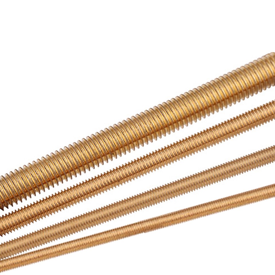 250mm Brass Threaded Rod Full Thread Round Bar M2 M2.5 M3 M4 M5 M6 M8 ...