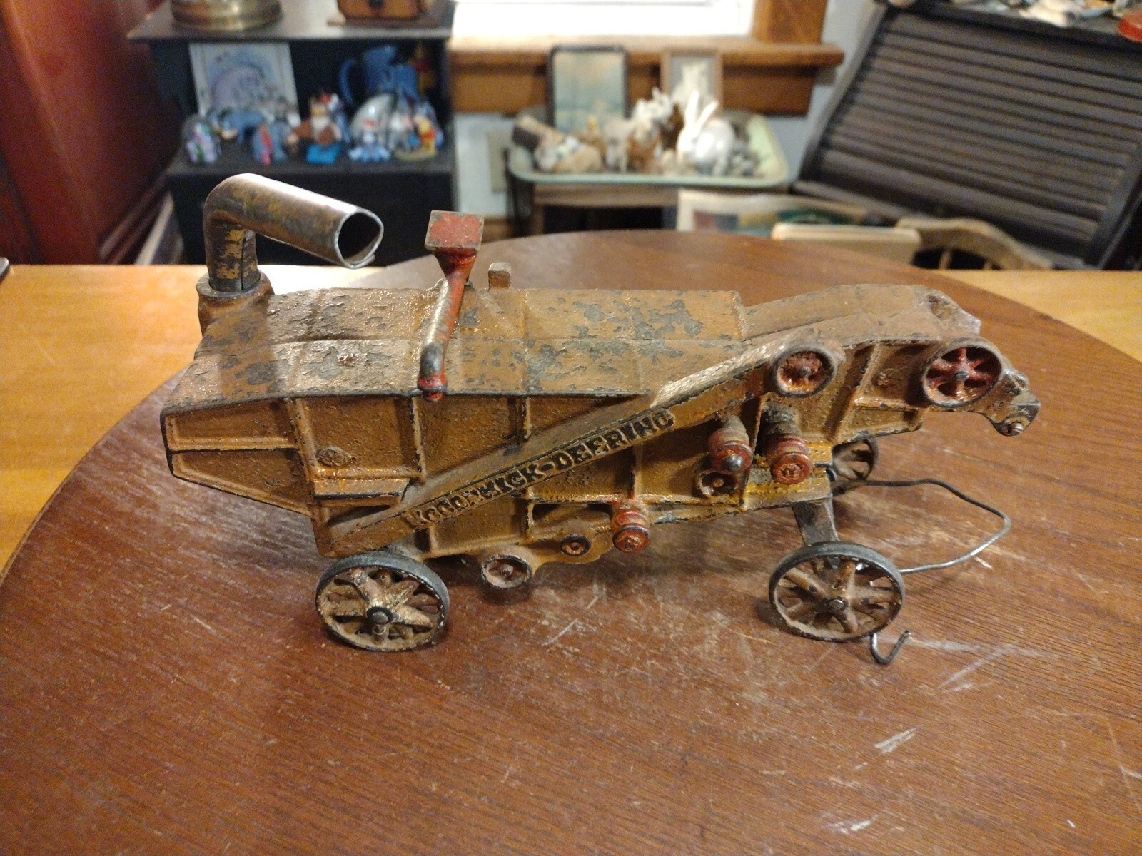 Antique Arcade Cast Iron McCormick-Deering Thresher Threshing Machine ...