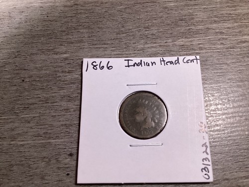 1866 Indian Head Penny/Small Cent Civil War Era U.S. Copper Coin-031322 ...