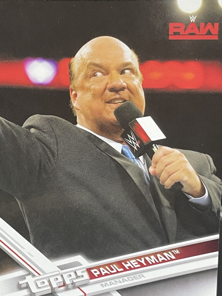 2017 Topps WWE Paul Heyman Wrestling Card #28 The Wiseman Bloodline ...