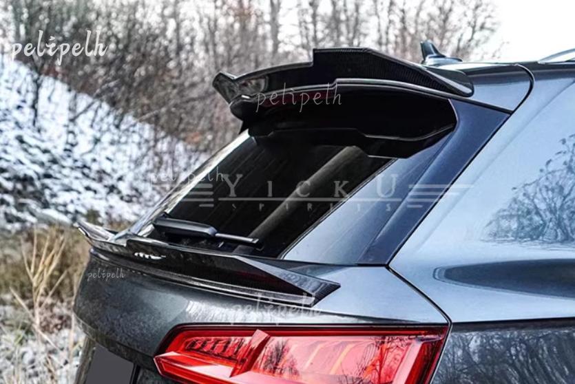 For Audi Q5 SQ5 2018-2024 Real Carbon Center Rear Spoiler Tail Trunk ...