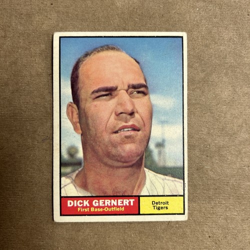 1961 Topps Baseball Dick Gernert Detroit Tigers Card #284 | eBay