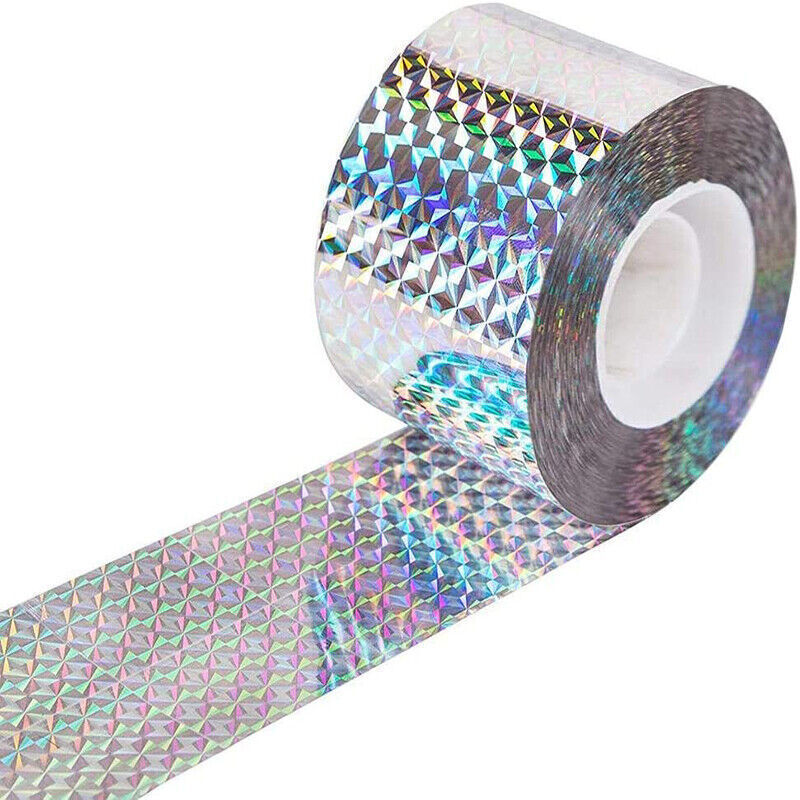 Bird Repellent Laser Reflective Tape Garden Birds Deterrent Double-side ...