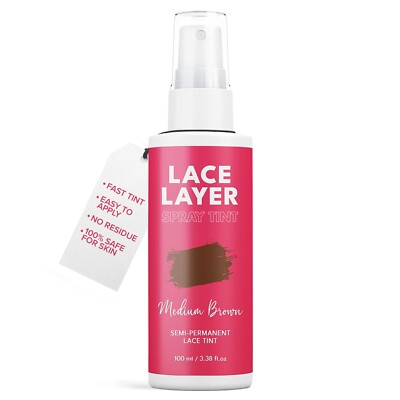 Lace Layer Lace Tint Spray for Lace Wigs Water Resistant Natural Look ...
