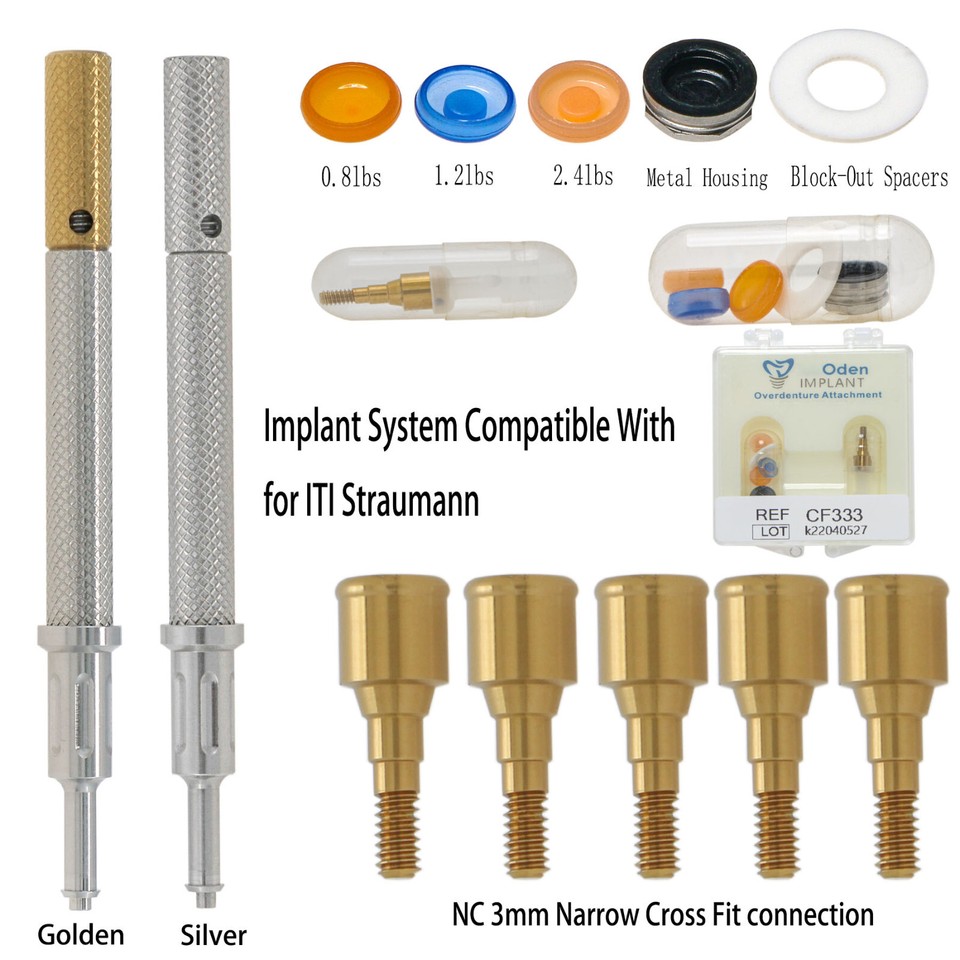 Dental Locator Attachment Abutment fit Hiossen/Zimmer/Nobel Active/ITI ...