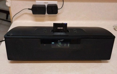 iLive ISP389B & Remote CompBluetooth Adapter Receiver for iPod iPhone ...