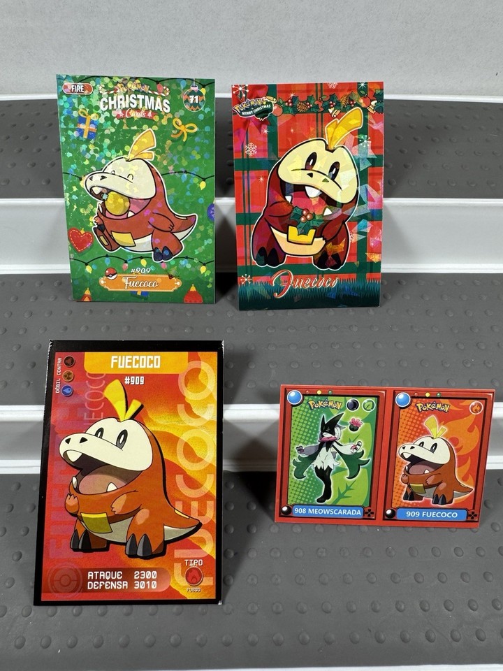Pokémon Lot of Cards and Stickers All Fuecoco #909 Fuecoco Only Lot of ...