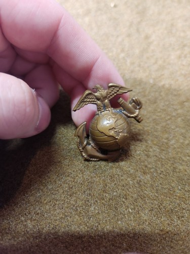 WW2 WWII USMC 1937-56 EGA Service Emblem Brass Screwback | eBay