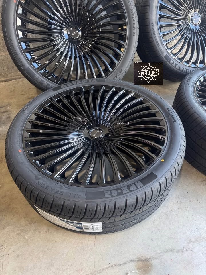 24" MOTIV SWERVE 438B WHEELS RIMS TIRES FORD F150 EXPEDITION PLATINUM ...