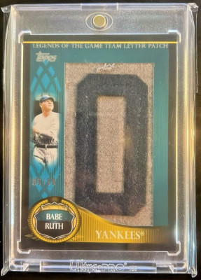 2009 Topps Update Legends of the Game Letter /50 Babe Ruth (Letter O ...