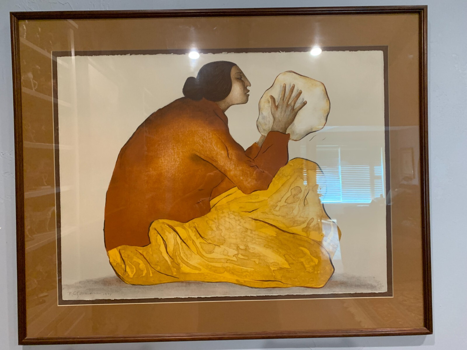 BEAUTIFUL LARGE R.C. GORMAN SIGNED FRAMED NUMBERED PICTURE WITH FREE ...