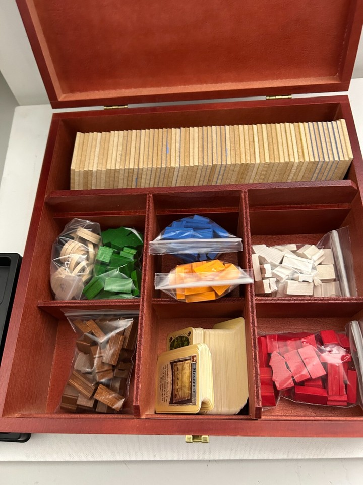 SETTLERS OF CATAN 15th ANNIVERSARY WOOD BOX COLLECTORS EDITION 2010 ...