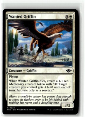 2024 MTG OTJ Wanted Griffin C Creature #38 | eBay