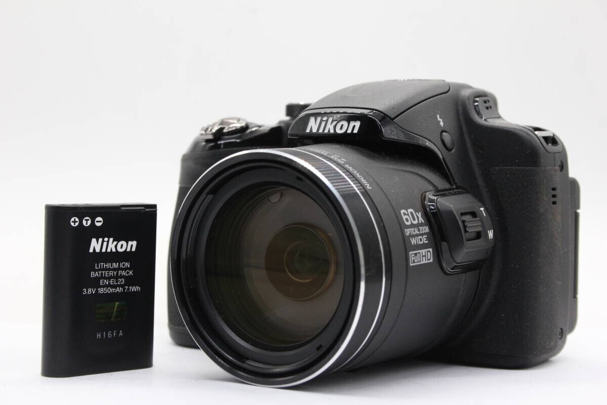 Nikon Coolpix P600 digital camera Black P600BK 16.0 MP 60x Optical Zoom ...
