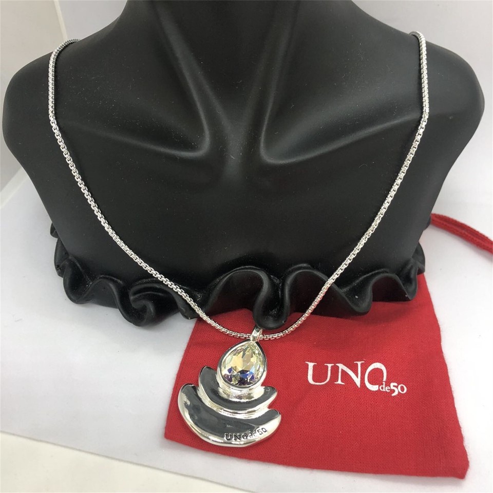 UNO de 50 Double Moon Chain Necklace - Mrs Begums Soul | eBay
