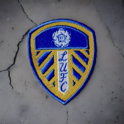 Leeds United FC Embroidered Patch, Iron/Sew, 75mm x 60mm, Premier League. | eBay UK